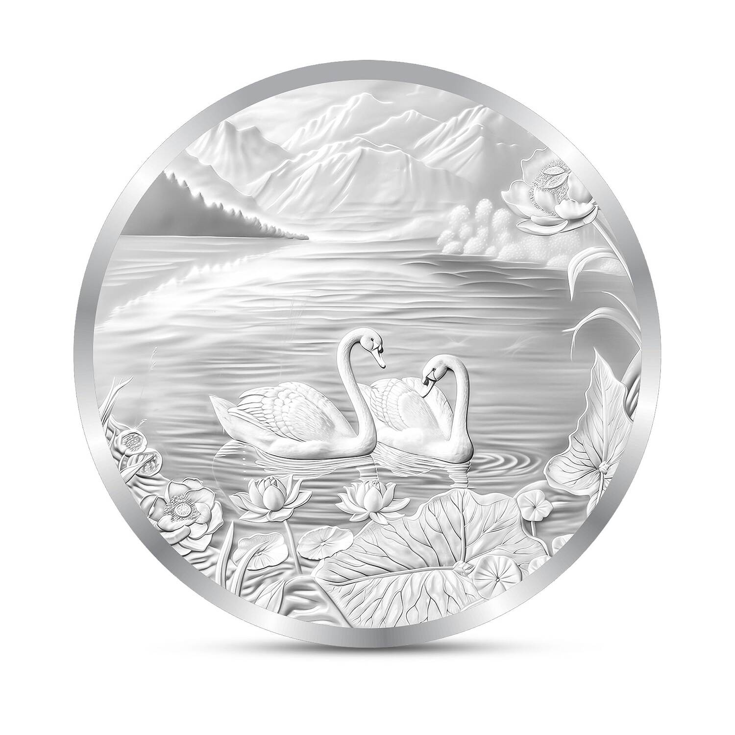 Precious Moments - BIS Hallmarked 999 Pure Silver Swan Silver Coin 20 Gram