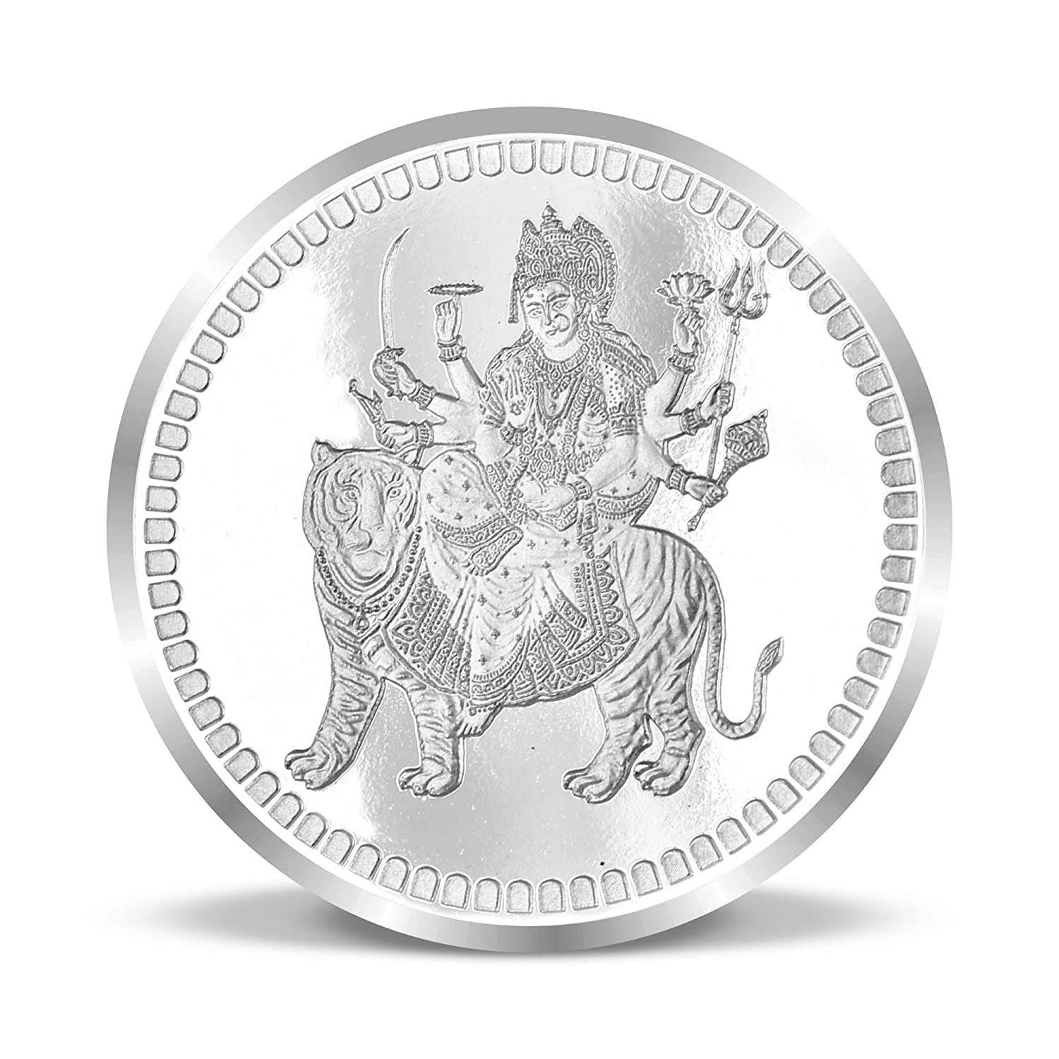 Precious Moments - Buy BIS Hallmarked Goddess Durga Maa 10GM 999 Pure ...