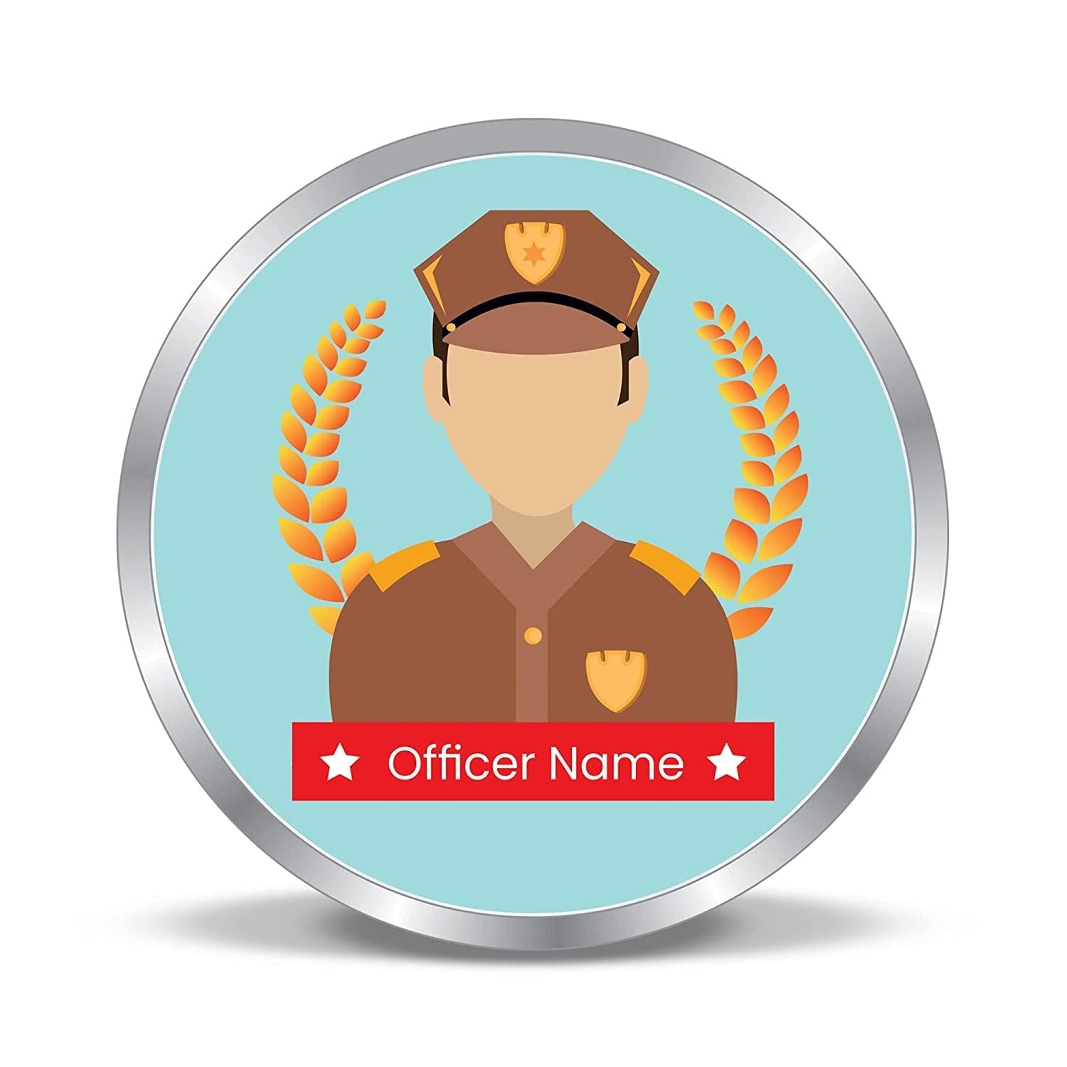 Precious Moments - Buy Personalised Silver Coin For Officer Promotion ...
