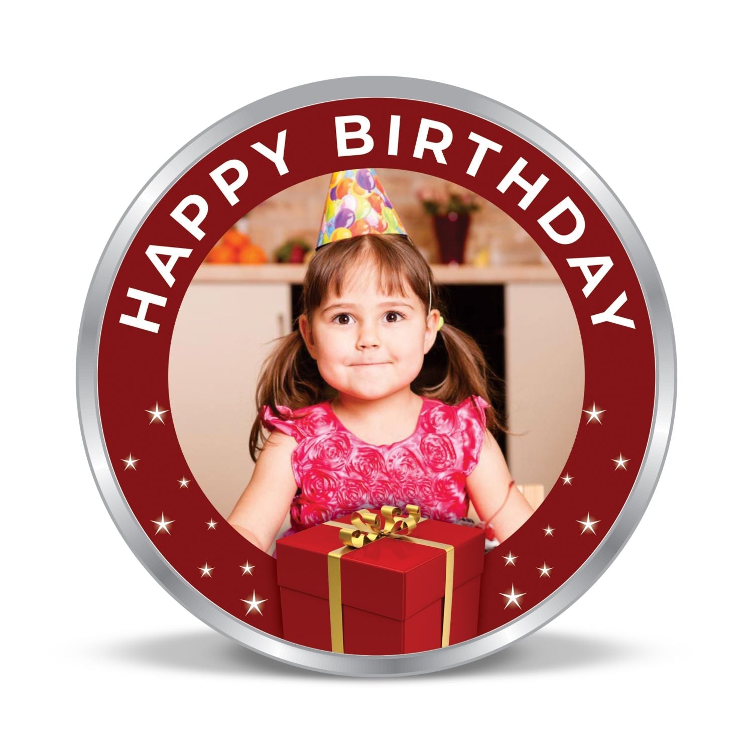 Precious Moments - Buy Personalised Silver Coin Happy Birthday (999 ...